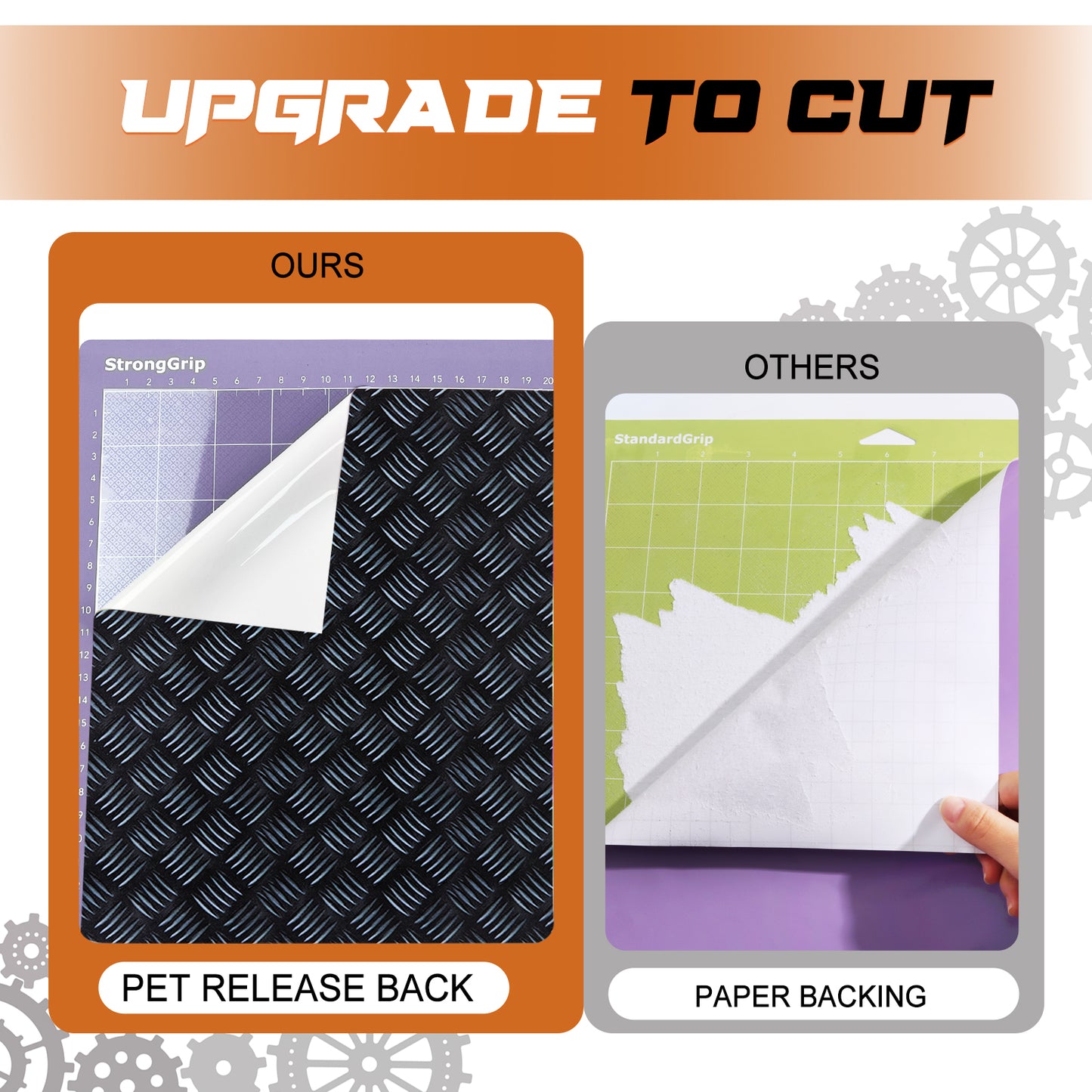 Tintnut Grey Permanent Vinyl - 7 Sheets 12"x10", Metal Plate Adhesive ...