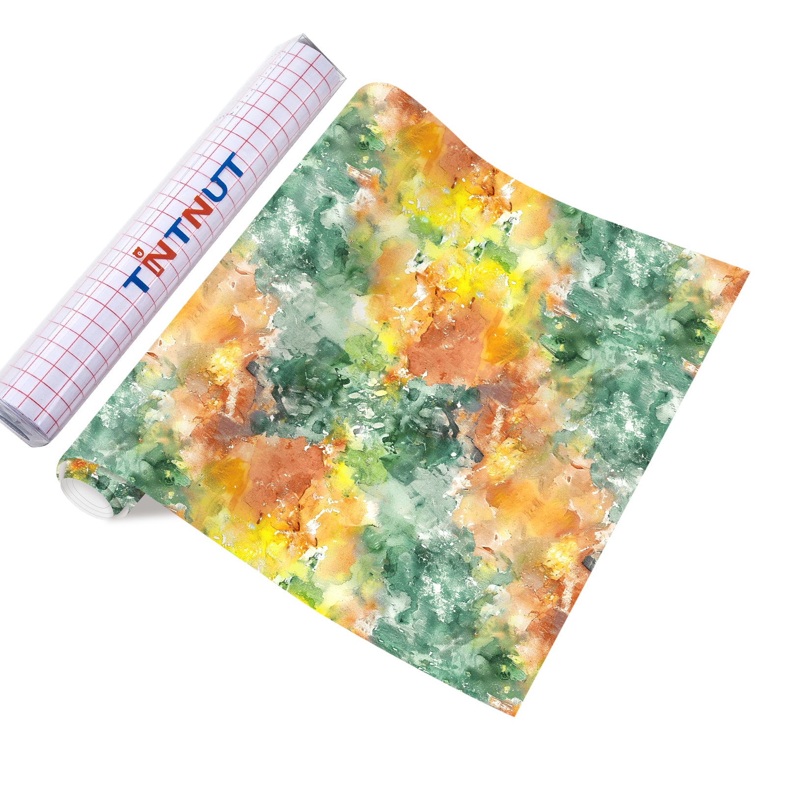 Tintnut Tie Dye Permanent Vinyl Yellow Orange Block Gradient Watercolo ...