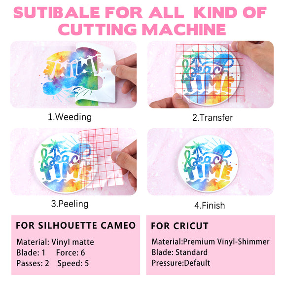 Tintnut Tie Dye Permanent Vinyl Yellow Orange Block Gradient Watercolo ...