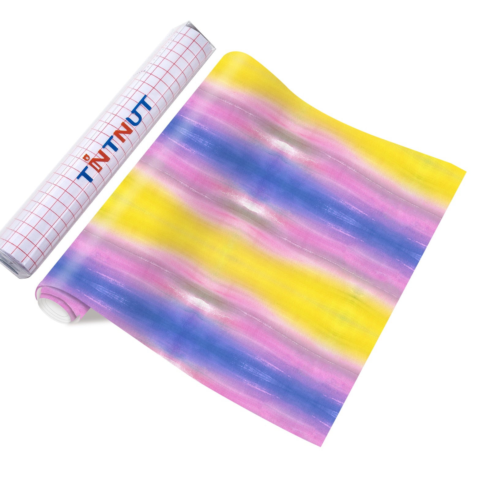 Tintnut Blue Purple Gradient Rainbow Watercolor Permanent Adhesive Vin ...