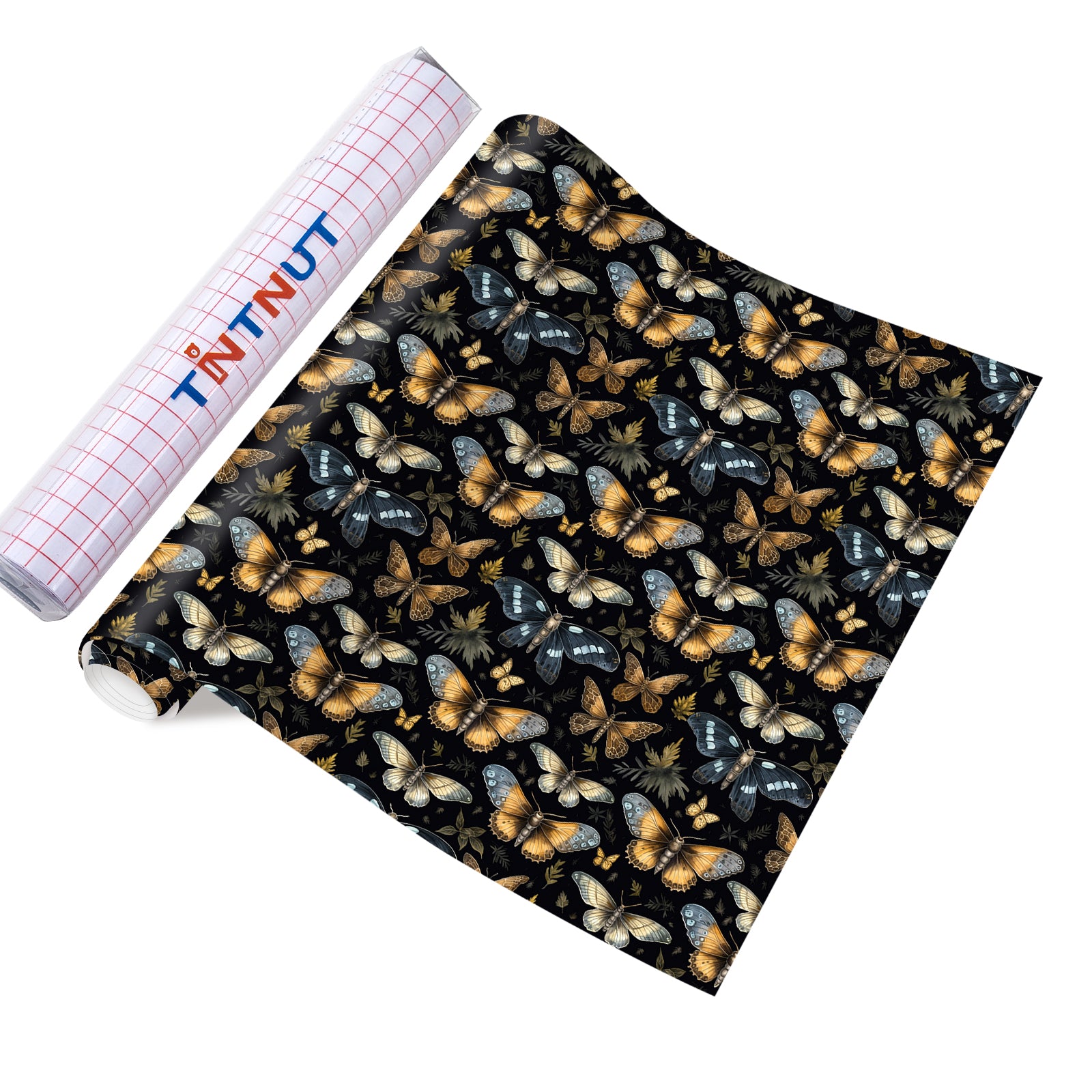 Tintnut Butterfly Patterned Permanent Adhesive Vinyl,Colorful Butterfl ...