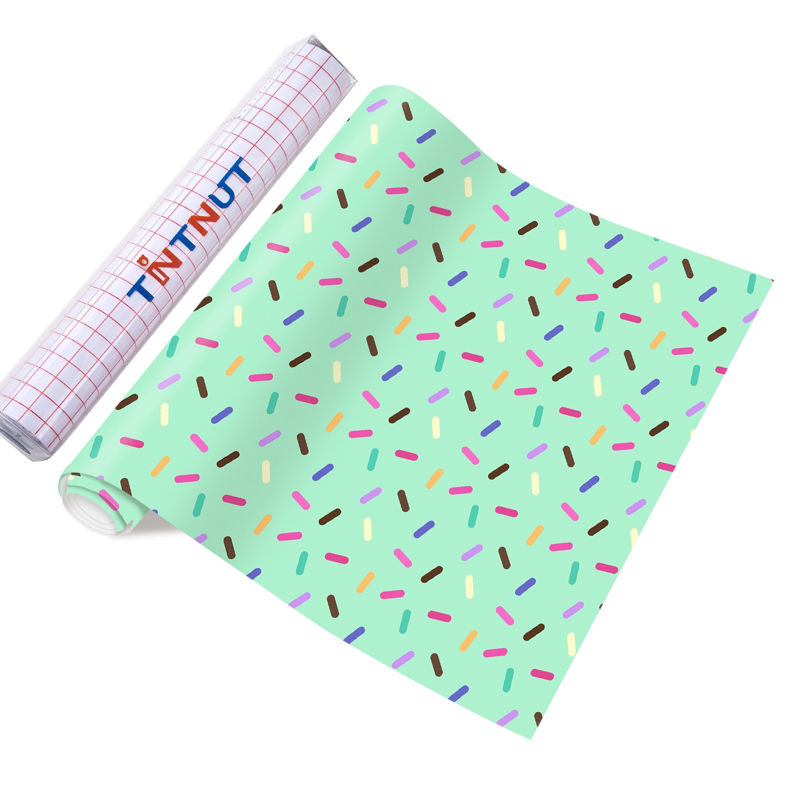 Tintnut Sweet Bakes Pattern Permanent Vinyl,Donut Sprinkle Permanent V ...