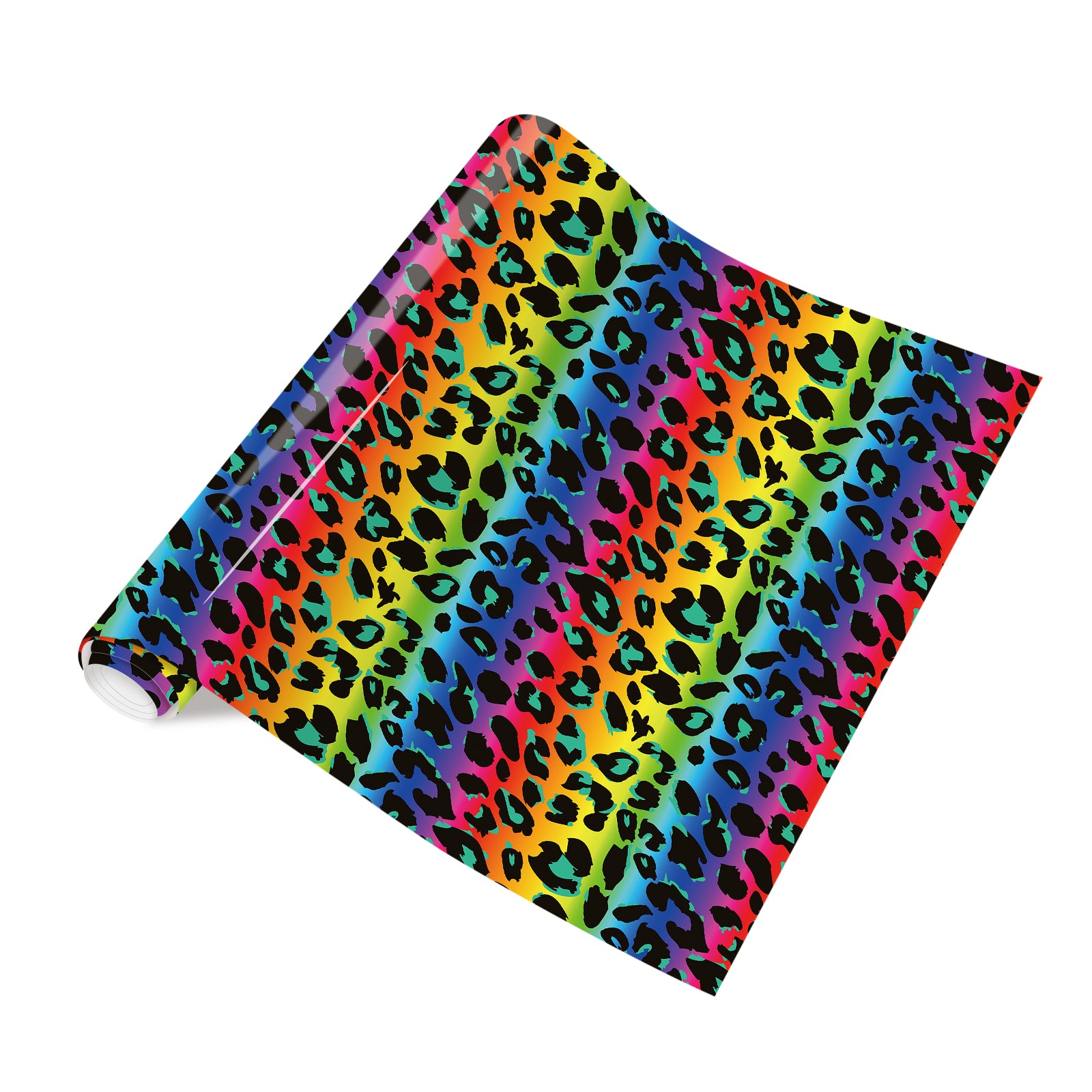 Tintnut Rainbow Leopard HTV Heat Transfer Vinyl Cheetah Heat Transfer ...
