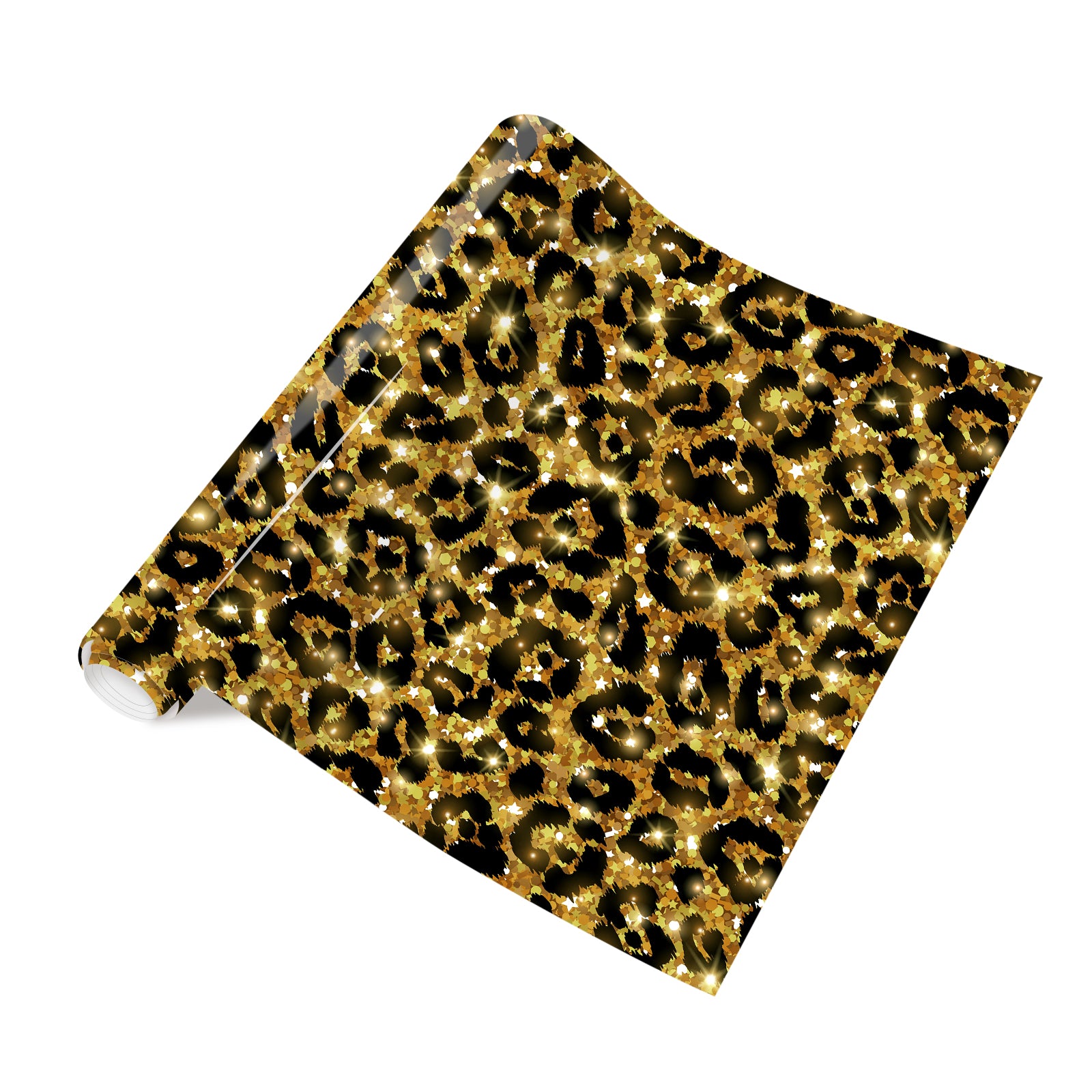 Tintnut Shiny Gold Leopard HTV Heat Transfer Vinyl Cheetah Heat Transf ...