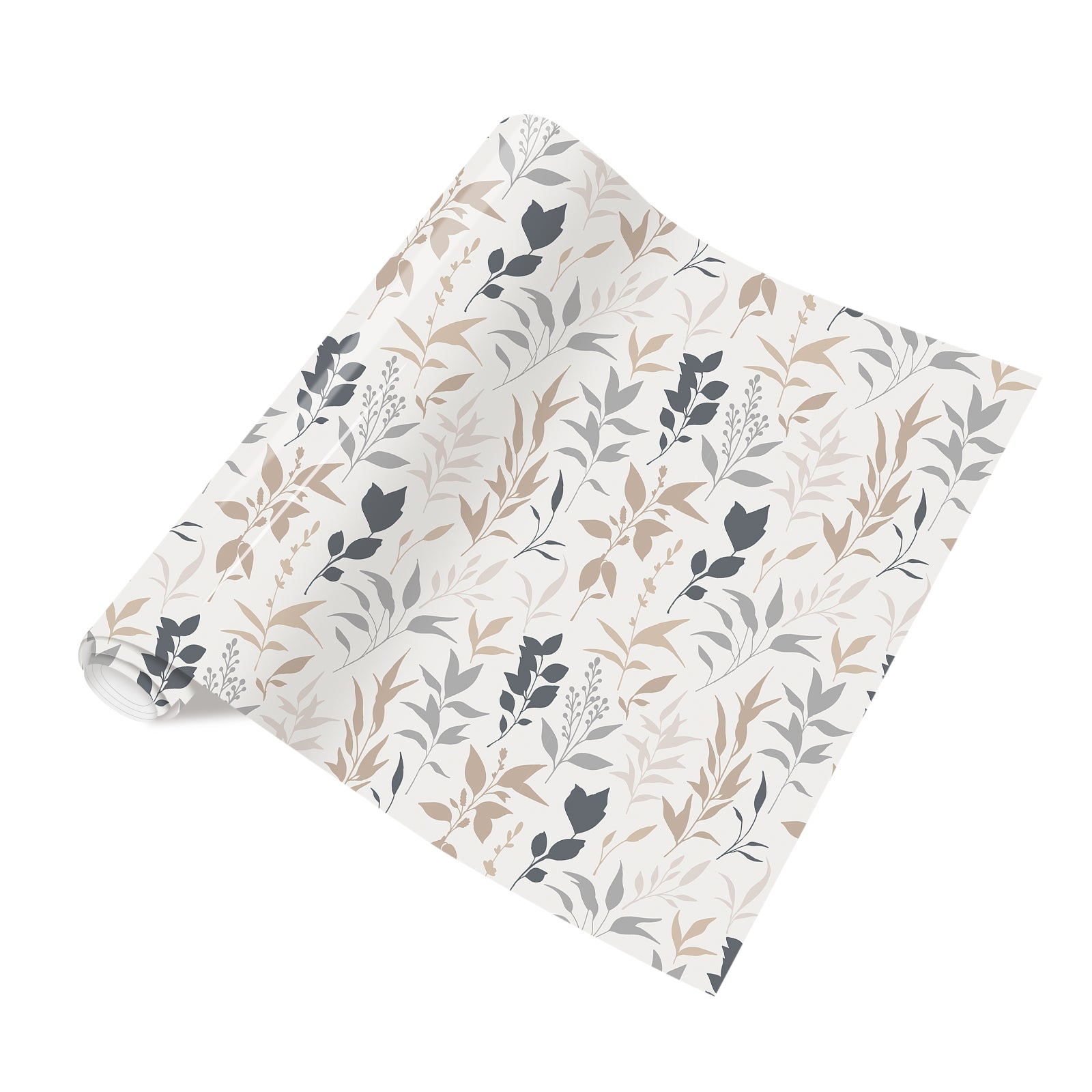 Tintnut Gray Boho HTV Heat Transfer Vinyl Leaves Patterned Vinyl Heat ...